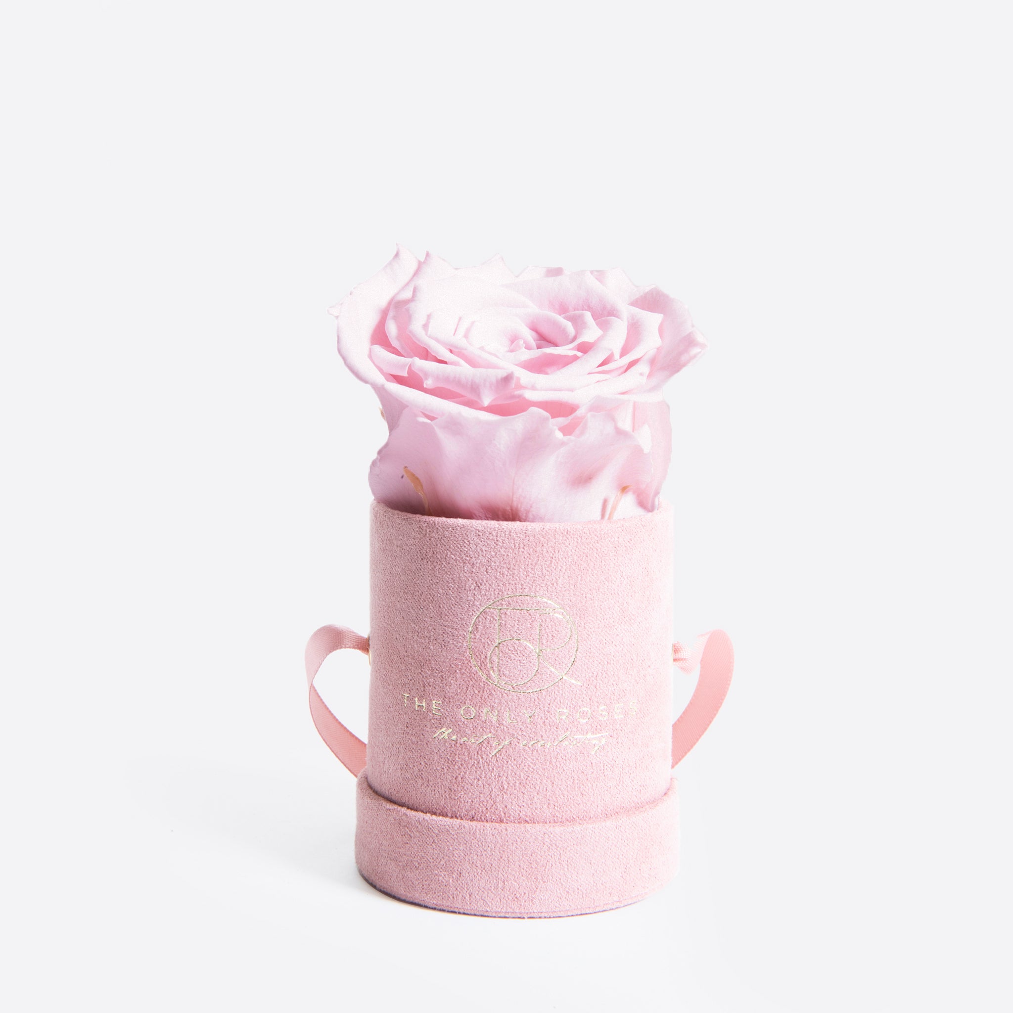 Pink Suede Petite Round Hat Box – TheOnlyRoses