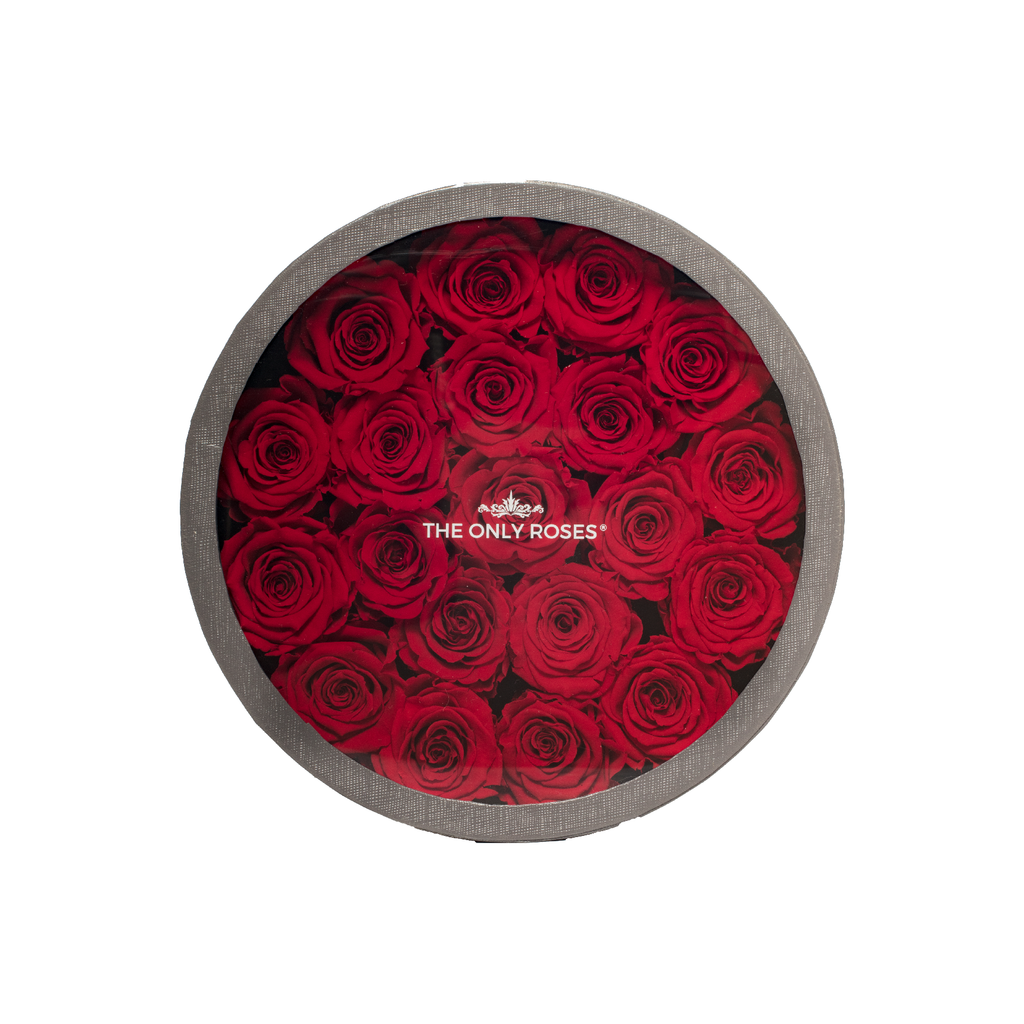 Shadow Box Medium Round Solid Design | TheOnlyRoses